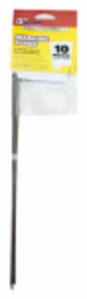 15IN 10PK WHITE SURVEY FLAGS