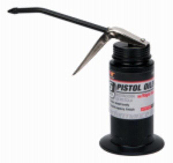 6 OZ PISTOL OILER W/RIGID SPOUT