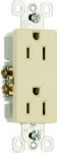 15A IVORY DECORATOR OUTLET