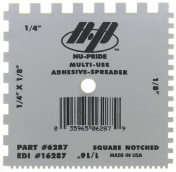 NOTCHED SPREADER 4IN X 4IN MULTI USE